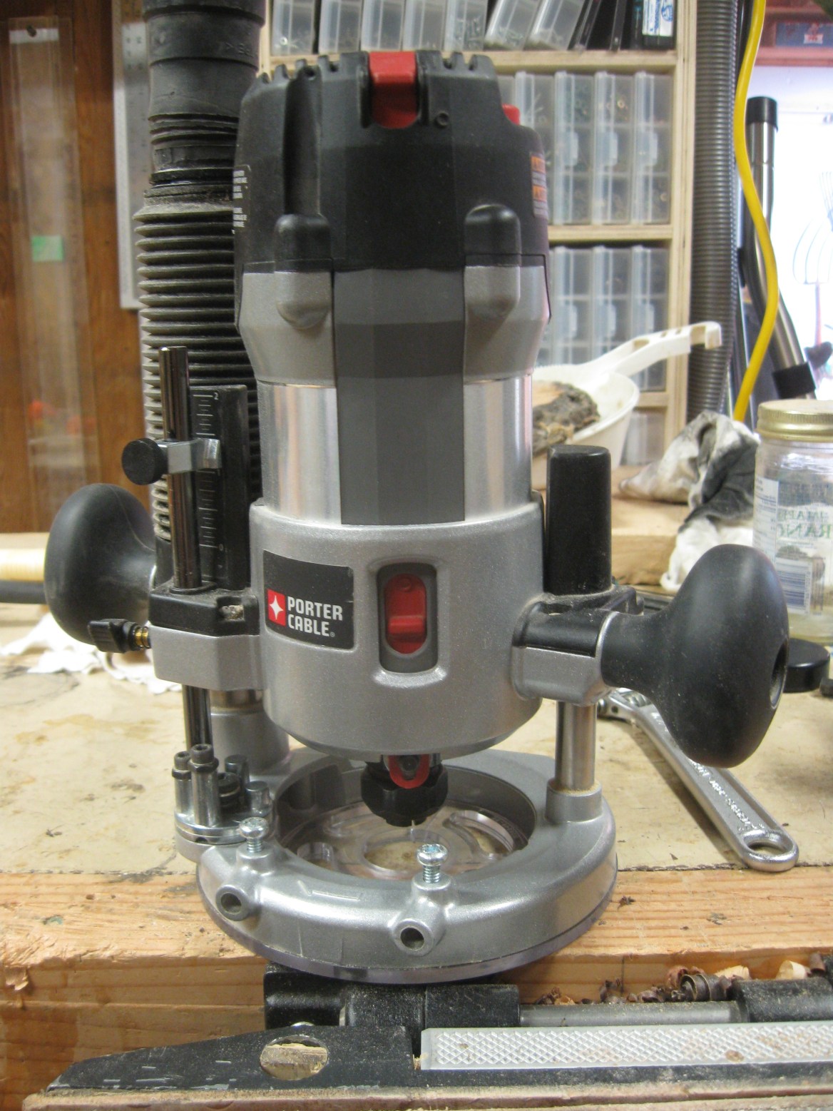 Adapting a Porter Cable 890-Series Plunge Router to fit a Festool D27 ...