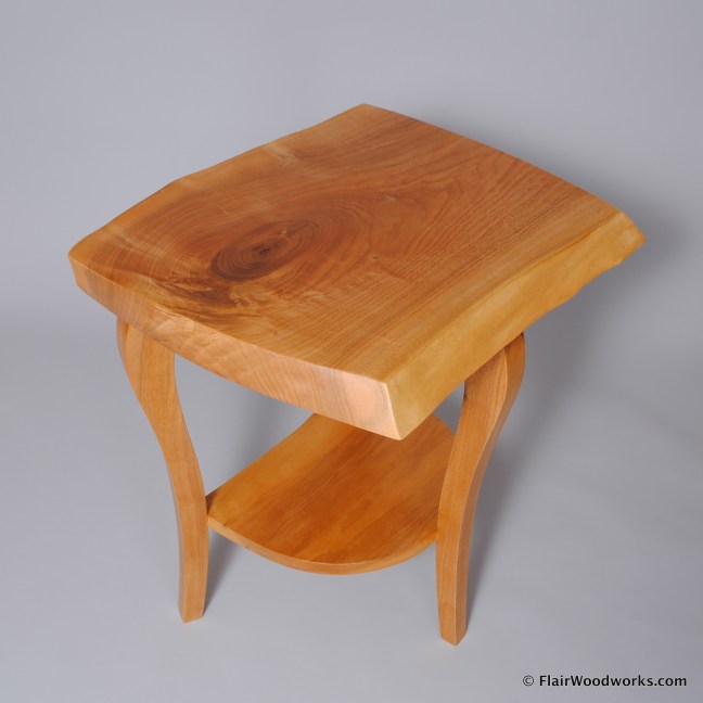 Butternut Bedside Table – Sculptural Woodwork by Chris Wong