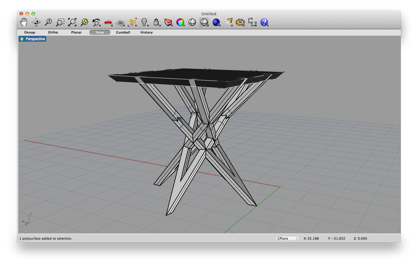 V-Table – Sculptural Woodwork by Chris Wong