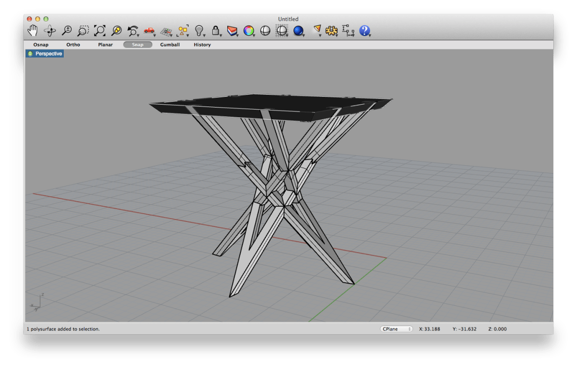 V-Table – Sculptural Woodwork by Chris Wong