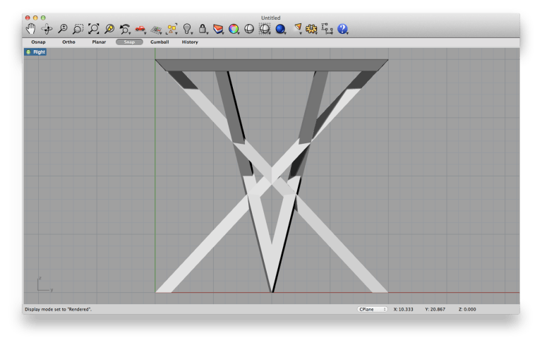 V-Table – Sculptural Woodwork by Chris Wong