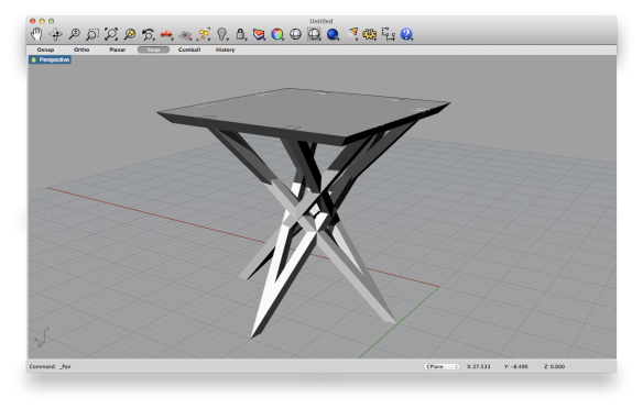 V-Table – Sculptural Woodwork by Chris Wong