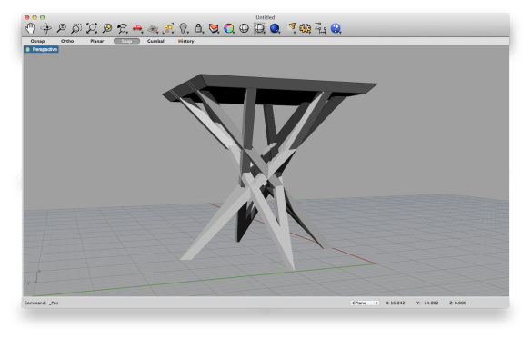 V-Table – Sculptural Woodwork by Chris Wong