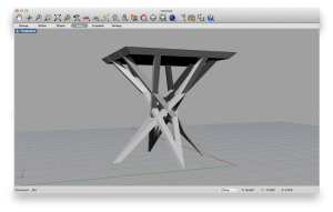 V-Table – Sculptural Woodwork by Chris Wong