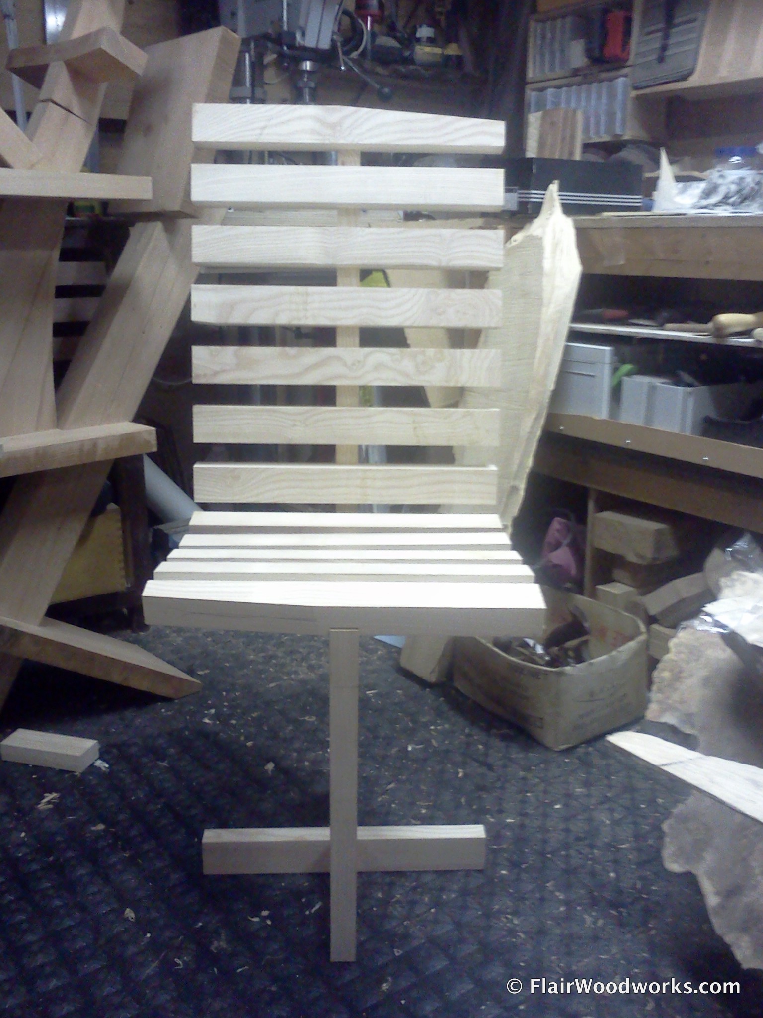 Three-Week Chair, Prototype #4 – Sculptural Woodwork by Chris Wong