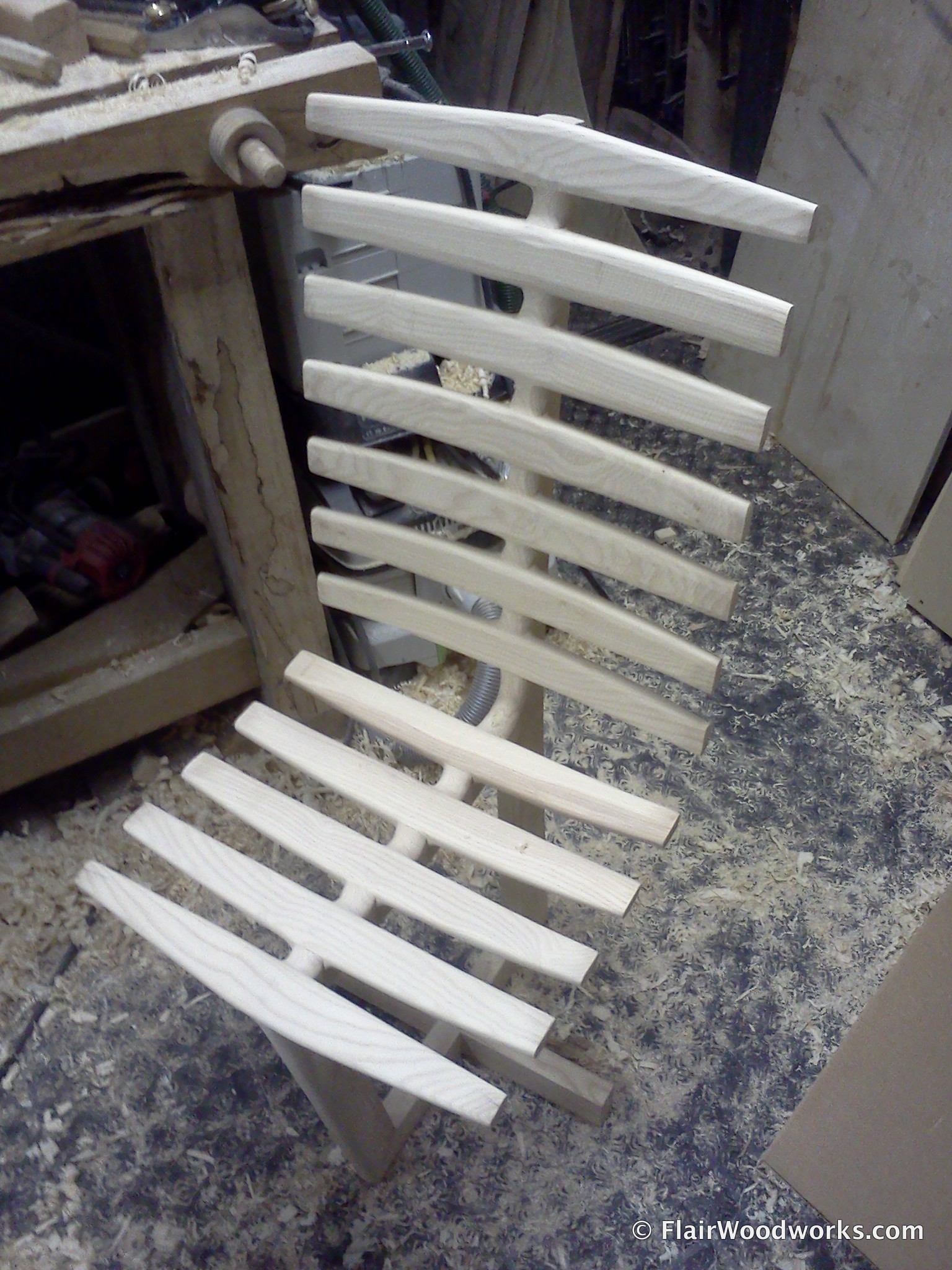 Three-Week Chair, Prototype #4 – Sculptural Woodwork by Chris Wong