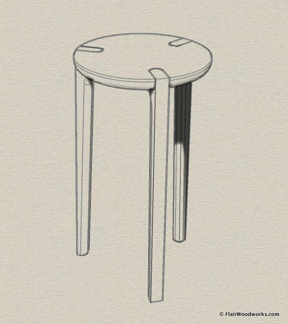 Shop Stool Design #1: Slick and Simple – Sculptural Woodwork by Chris Wong