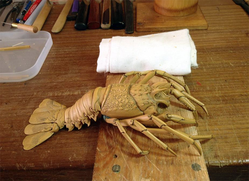 Ryousuke Ohtake – Spiny Lobster – Sculptural Woodwork by Chris Wong