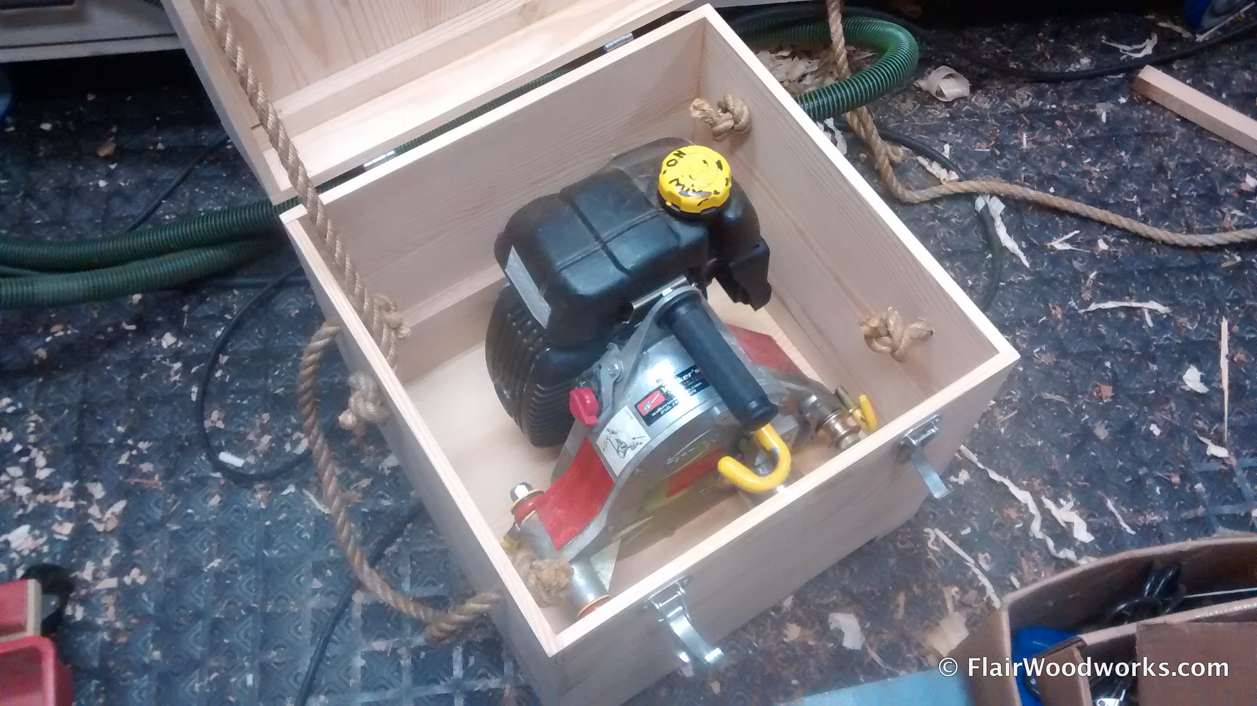 Custom Box to Protect a Portable Winch – Sculptural Woodwork by Chris Wong