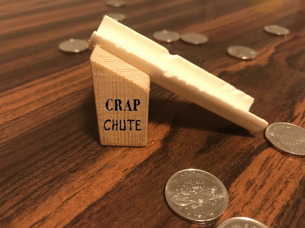 Crap Chute – Sculptural Woodwork by Chris Wong